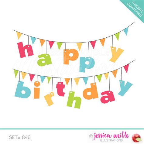 Happy Birthday Banner Clip Art 10 Free Cliparts Download Images On