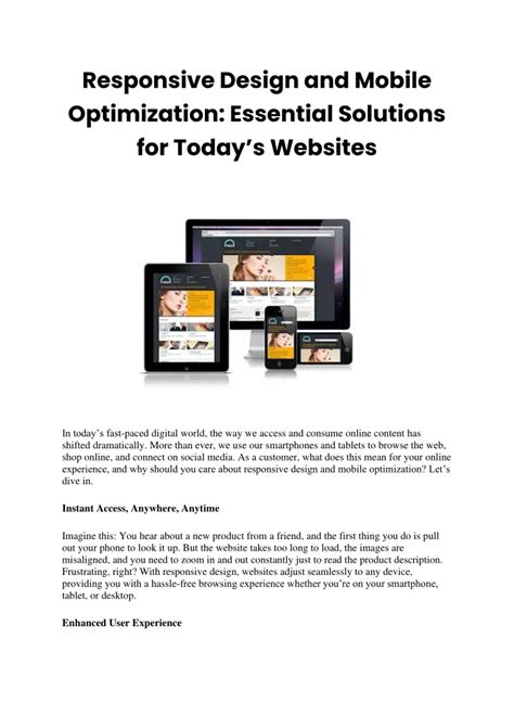 ppt responsive design and mobile optimization essential solutions for