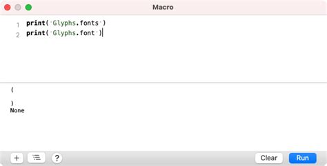 Scripting Glyphs Part 1 Glyphs