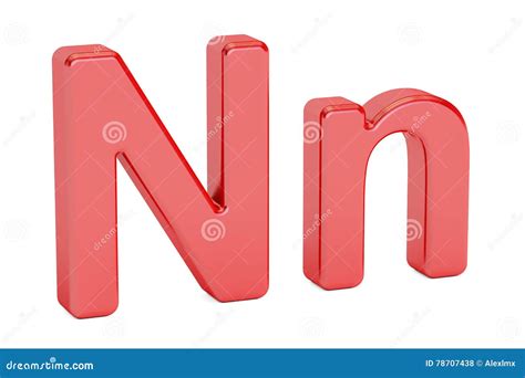 Red Letter N Clip Art