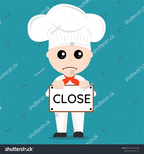 Cute Chef Cartoon Vector Face Sad Stock Vector Royalty Free 2247231709 Shutterstock
