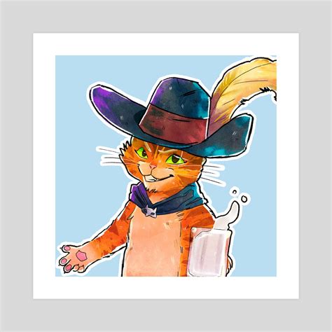 Fanart Puss In Boots An Art Print By Emy West Inprnt