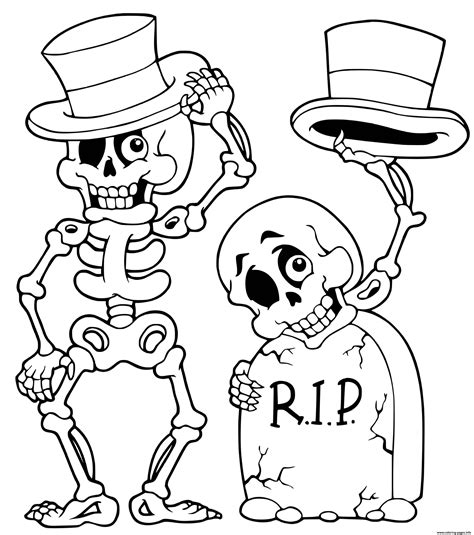 Halloween Skull Coloring Pages Sketch Coloring Page