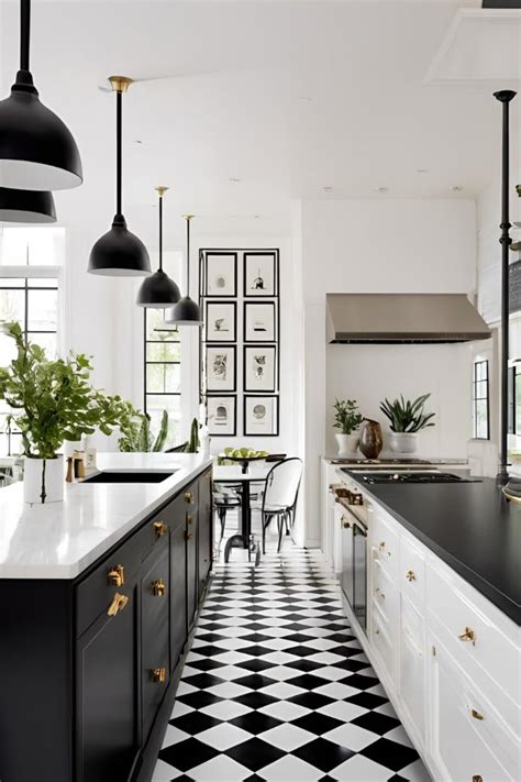 Modern White And Black Kitchen Design Ideas