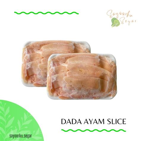 Jual Dada Ayam Slice Frozen Chicken Breast Slice 500gr Shopee Indonesia