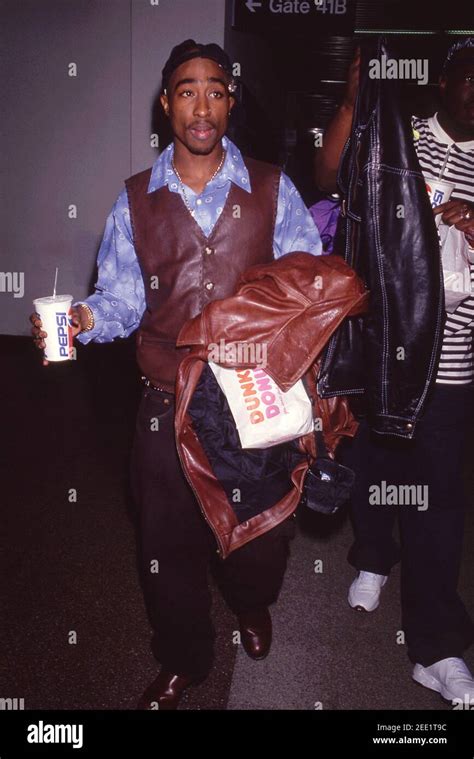 Tupac Shakur At Lax Airport In Los Angeles Ca May 1994 Credit