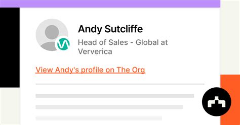 Andy Sutcliffe Head Of Sales Global At Ververica The Org