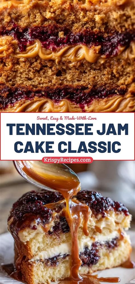 Southern Jam Cake With Blackberry And Caramel Frosting Krispy Recipes