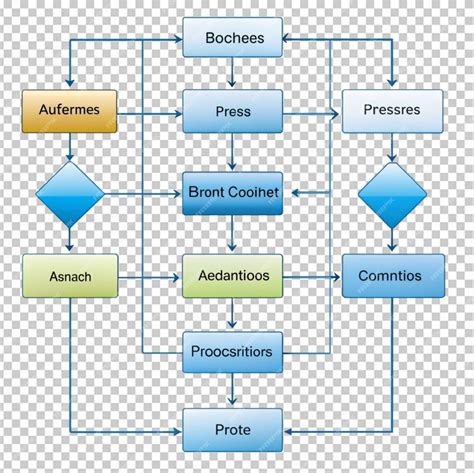 Business Process Automation Flowchart Premium Ai Generated Psd