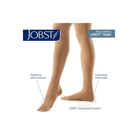 Jobst Relief Panturrilha 30 40 Pé Aberto Cor Natural Medipress