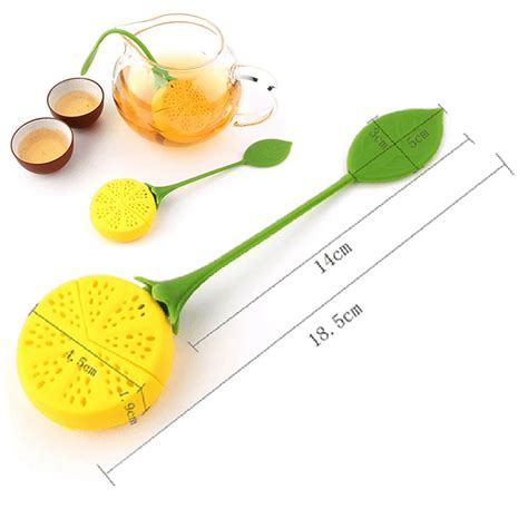 Loose Tea Leaf Strainer Silicone Tea Infuser Lemon