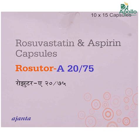 Rosutor A 2075mg Capsule Price Uses Side Effects Composition