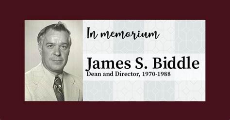In Memorium James Biddle The Ohio State University