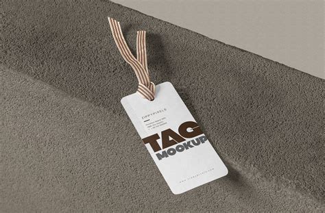Rustic Hang Tag Mockup For Clothing And Accessories Zippypixels