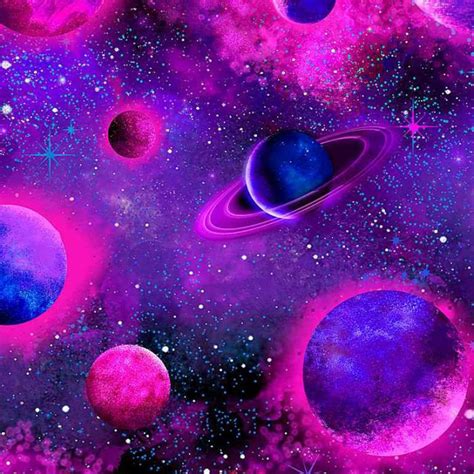 Space Purple Planet Galaxy