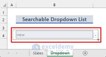 Create A Searchable Drop Down List In Excel Methods ExcelDemy