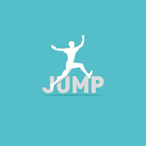 Premium Vector Jump Logo
