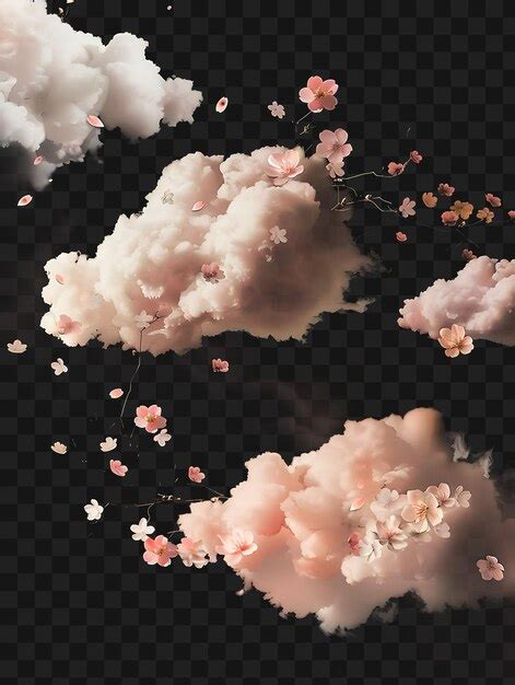 Premium Psd Psd Delicate Stratocumulus Cloud With Floating Cherry