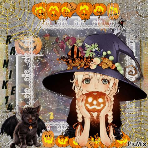 Halloween Animert  Happy Halloween Anime S Tenor
