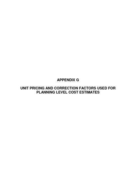 Ar Appendix G Pdf Economies Of Scale Sewage Treatment