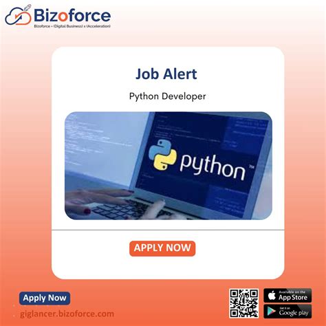Pythondeveloper Softwaredevelopment Techjobs Hiringnow Giglancerjobs Bizoforce The