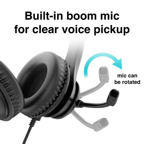 Laser Wired Conference Headset Clear Audio And Mic