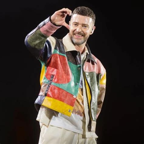 Paris Lollapalooza 2025 Justin Timberlake Leather Jacket