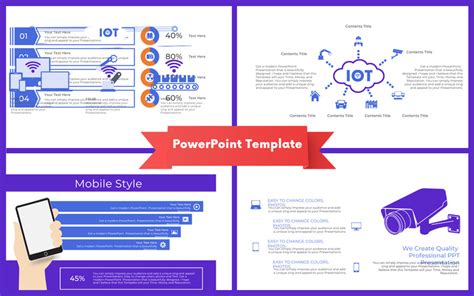 iot explorations infographic powerpoint template for internet of