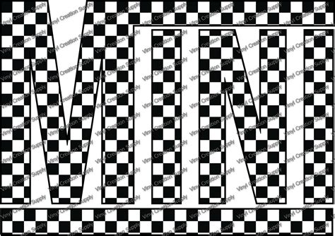 Mini Checkered Vinyl Creation Supply