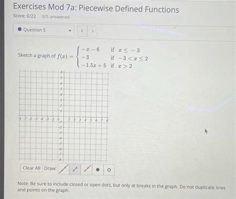 solved exercises mod 7a piecewise defined functions score