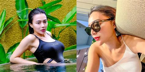 7 Potret Seksi Wika Salim Pamer Pose Hot Di Kolam Renang Sukses Bikin