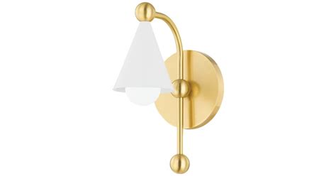 Mitzi H681101 Agb Swh Hikari 9 Tall Wall Sconce Ferguson Home