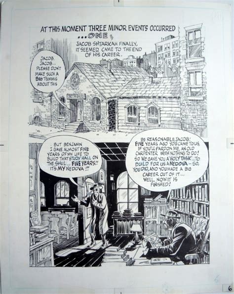 Will Eisner A Life Force Page 6 Planche Originale