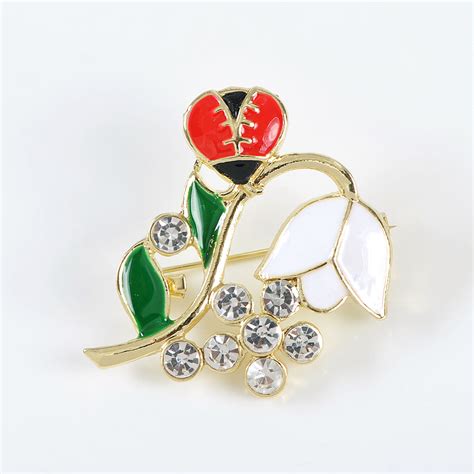 Brosa Martisor Ghiocel Cu Buburuza