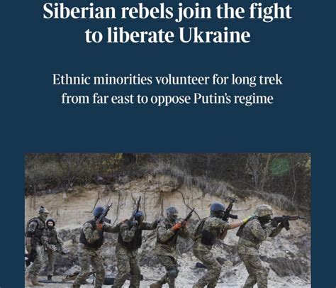 Siberian Rebels Join The Fight To Liberate Ukraine Anti Imperial