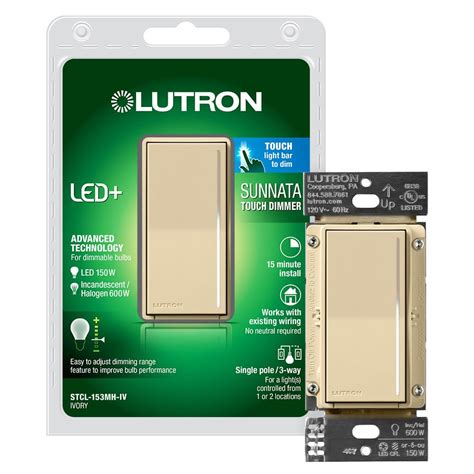 Lutron Sunnata Touch Dimmer Light Switch Led Advanced Technology For