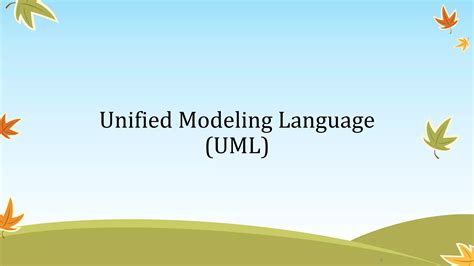 Unified Modeling Language Uml Pptx