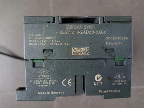 Siemens Simatic S7 200 Cpu 226 6es7216 2ad23 0xb0 Z 2h1 0648 £1 749 65 Picclick Uk