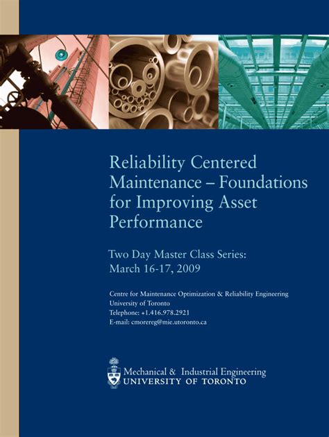 Reliability Centered Maintenance Centre For Maintenance Form Fill Out
