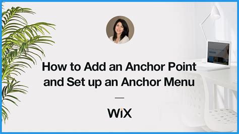 How To Add An Anchor Point And Create An Anchor Menu YouTube