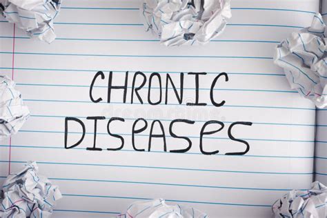 The Words Chronic Diseases On A Black Background Stock Image Image Of