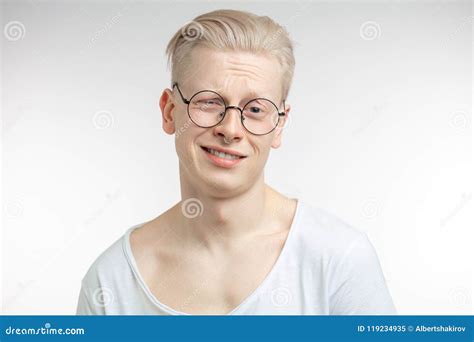 Doubt Expression And People Concept Man Doubting Over Gray