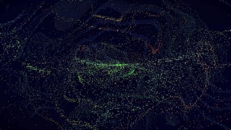 Premium Photo Abstract Glowing Particles Flow Abstract Glowing Colorful Dot