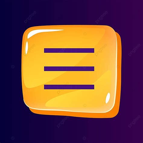 Glossy Ui Button With A Pixelated Color Icon For A Burger Menu App Vector App Pictogram