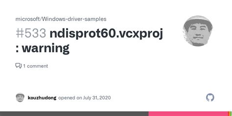 Ndisprot Vcxproj Warning Issue Microsoft Windows Driver Samples GitHub