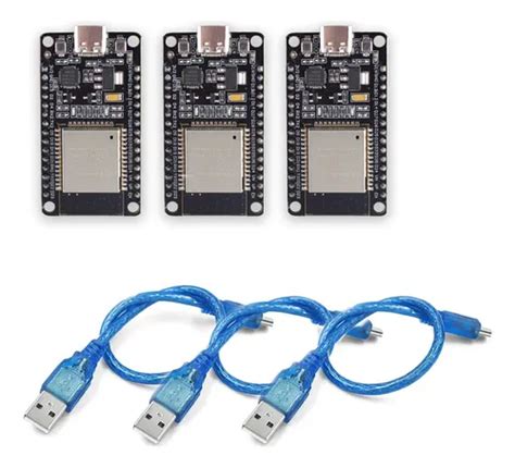 3 Ódulo Esp32 Wifi Bluetooth 42 Ble Nodemcu Con Cable Usb Meses