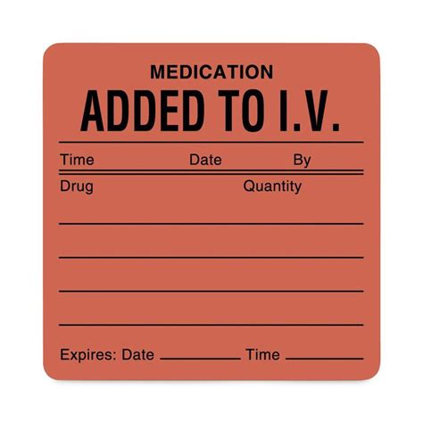 Medication Added Labels By Ual Donnelley Medline