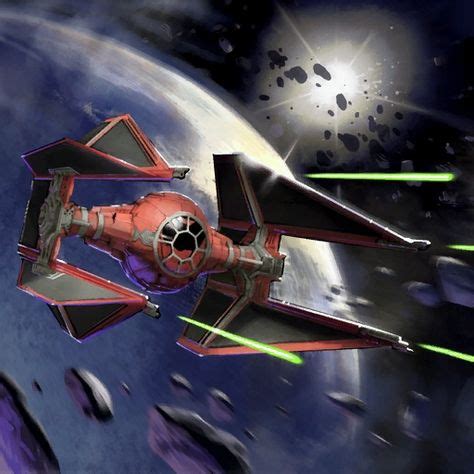 Red Tie Fighter Geekdom Star Wars Pictures Star Wars Images Star