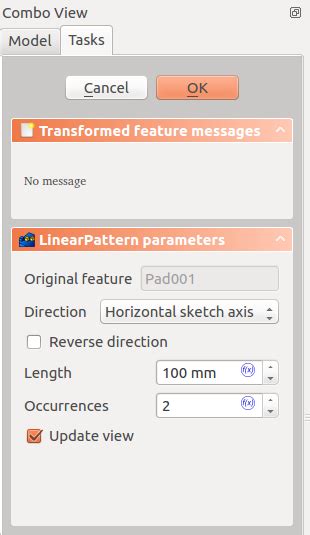 File Linearpattern Parameters Png FreeCAD Documentation