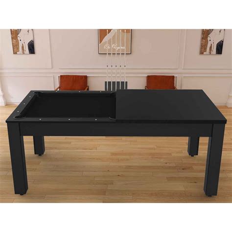Table De Billard Convertible Oregon 213cm Noir Grainé